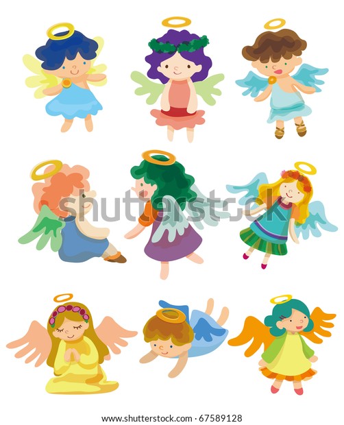 Cartoon Angel: vector de stock (libre de regalías) 67589128 | Shutterstock