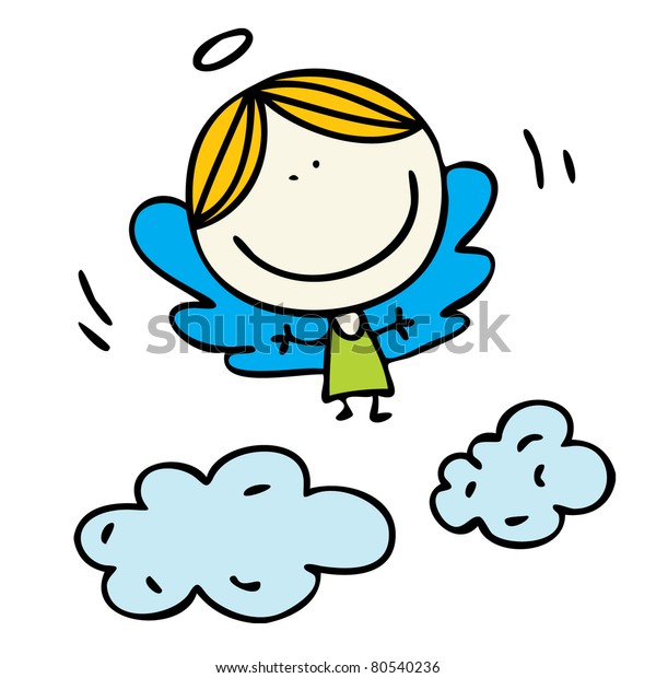 Cartoon Angel Stock Vector (Royalty Free) 80540236 | Shutterstock