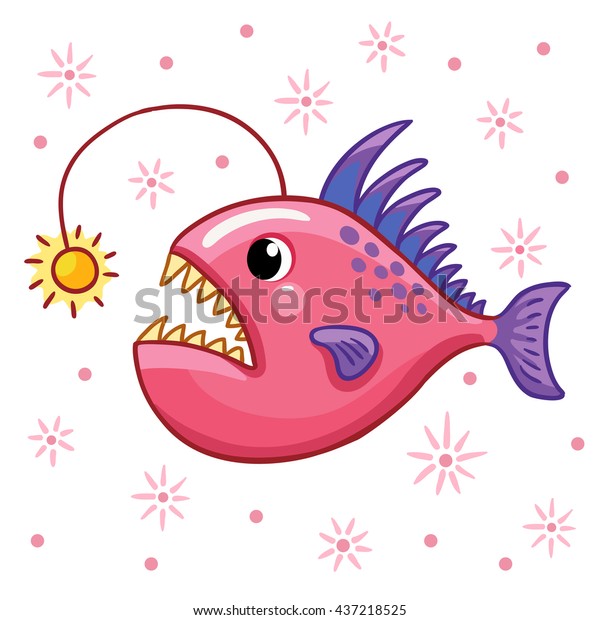 Cartoon Angler Fish Character Design Angler Stock Vector (Royalty Free ...