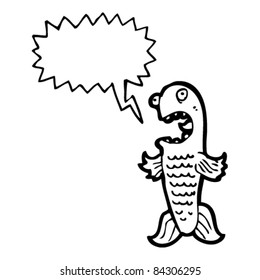 Cartoon Angry Fish Stock Vector (Royalty Free) 84306295 | Shutterstock