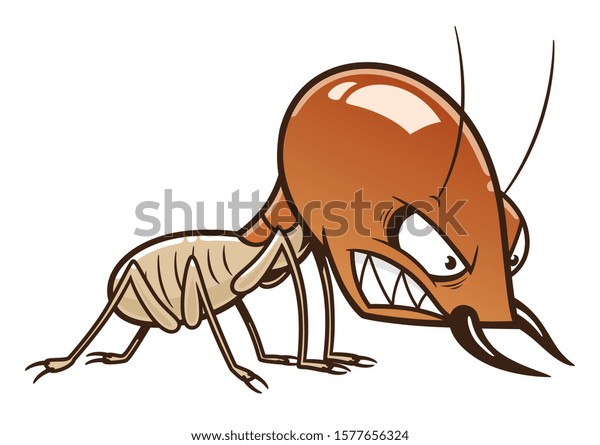 「Cartoon Angry Termite Soldier Termites Series」のベクター画像素材（ロイヤリティフリー ...