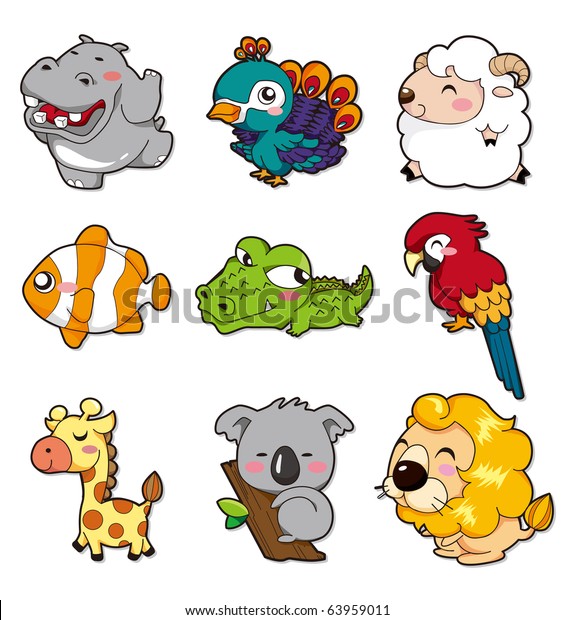 Cartoon Animal Stock Vector (Royalty Free) 63959011