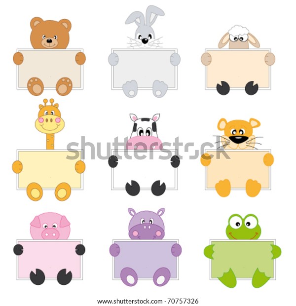 Cartoon Animals Pets Stock Vector (Royalty Free) 70757326 | Shutterstock