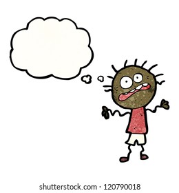 Cartoon Anxious Boy Stock Vector (Royalty Free) 120790018 | Shutterstock