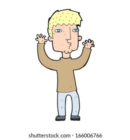 Cartoon Anxious Man Stock Vector (Royalty Free) 172911311