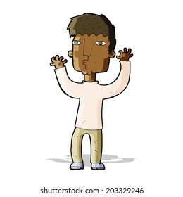 Cartoon Anxious Man Stock Vector (Royalty Free) 203329246 | Shutterstock