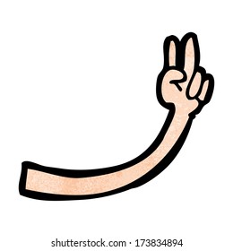 Clipart Arm Hand Cartoon Comic Action Stock Vector (Royalty Free ...