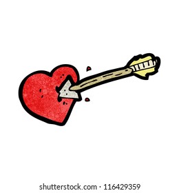 Cartoon Arrow Heart Stock Vector (Royalty Free) 116429359 | Shutterstock