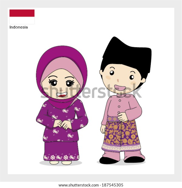 Cartoon Asean Indonesia Stock Vector (Royalty Free) 187545305 ...