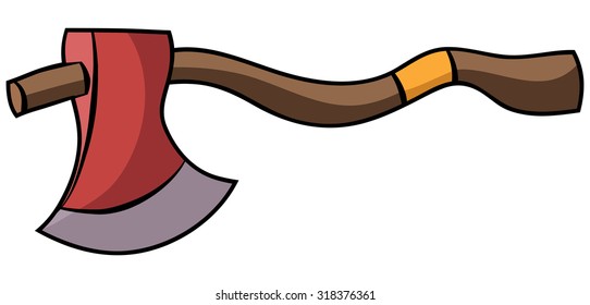 Cartoon Axe Vector Illustration Stock Vector (Royalty Free) 318376361