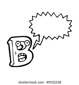 Cartoon B Letter Face Cartoon Stock Vector (Royalty Free) 89532238 ...