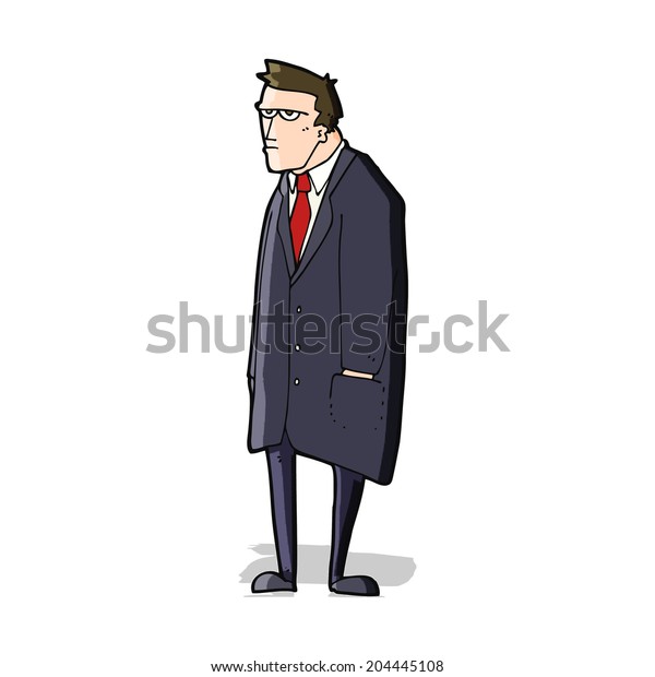 Cartoon Bad Tempered Man Stock Vector (Royalty Free) 204445108 ...