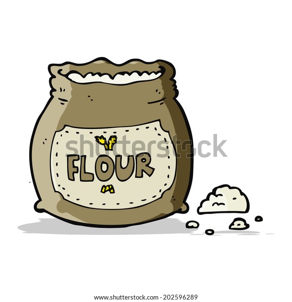 Cartoon Bag Flour เวกเตอร์สต็อก (ปลอดค่าลิขสิทธิ์) 202596289
