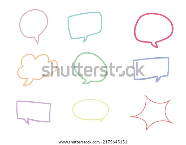 Cartoon Balloon Vector Vector Talk Stock Vector (Royalty Free ...