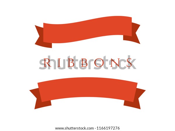 Cartoon Banners Comic Ribbons Colored Banner Stock Vector (Royalty Free ...