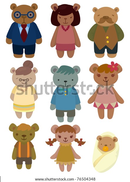 Cartoon Bear Family Set Icon Stock Vector (Royalty Free) 76504348 Cartoon Bear Family Set Icon Stock Vector (Royalty Free) 76504348