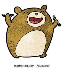 Cartoon Bear Laughing Stock Vector (Royalty Free) 716586019 | Shutterstock
