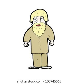 Cartoon Bearded Cult Man Stock Vector (Royalty Free) 103945565 ...