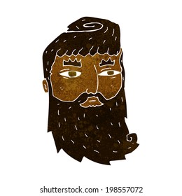 Cartoon Bearded Man Stock Vector (Royalty Free) 198557072 | Shutterstock