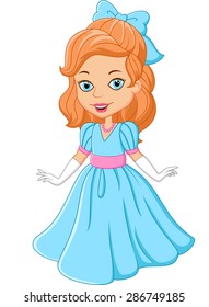 Cartoon Beautiful Princess Stock Vector (Royalty Free) 286749185 ...