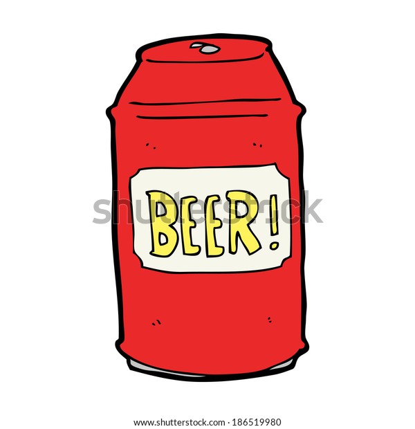 Cartoon Beer Can Stock Vector (Royalty Free) 186519980 | Shutterstock