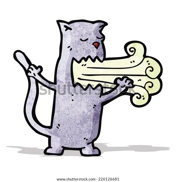Cartoon Belching Cat Stock Vector (Royalty Free) 226126681 | Shutterstock