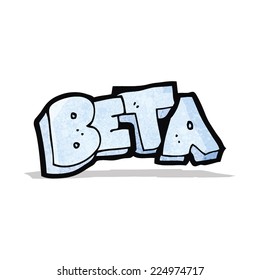Cartoon Beta Word Symbol Stock Vector (Royalty Free) 224974717 ...