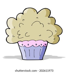 Cartoon Big Cupcake Stock Vector (Royalty Free) 202611973 | Shutterstock