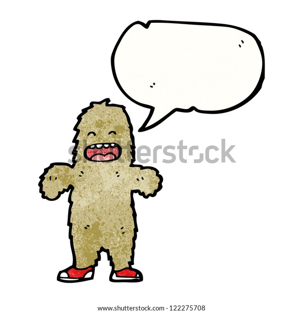 Cartoon Big Foot Speech Bubble Stock Vector (Royalty Free) 122275708 ...