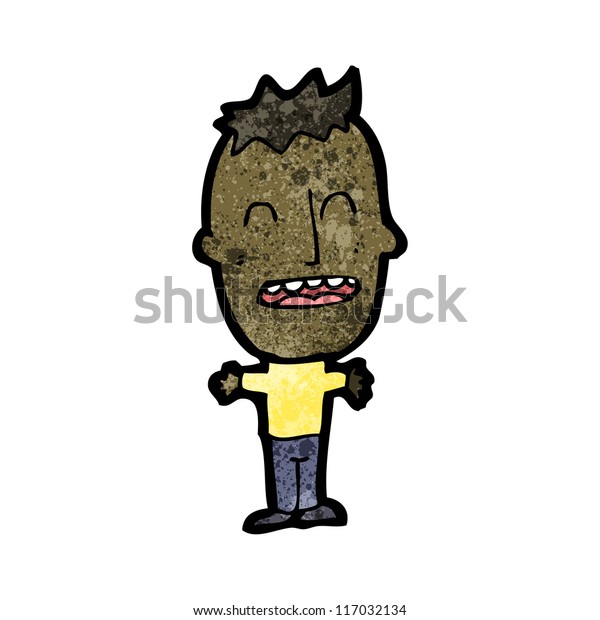 Cartoon Big Head Man Stock Vector (Royalty Free) 117032134 | Shutterstock