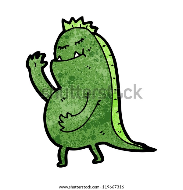 Cartoon Big Monster Stock Vector (Royalty Free) 119667316 | Shutterstock