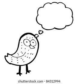 Cartoon Bird Thinking Stock Vector (Royalty Free) 84312994 | Shutterstock