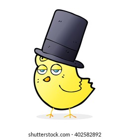 Cartoon Bird Wearing Top Hat Stock Illustration 451785949 | Shutterstock