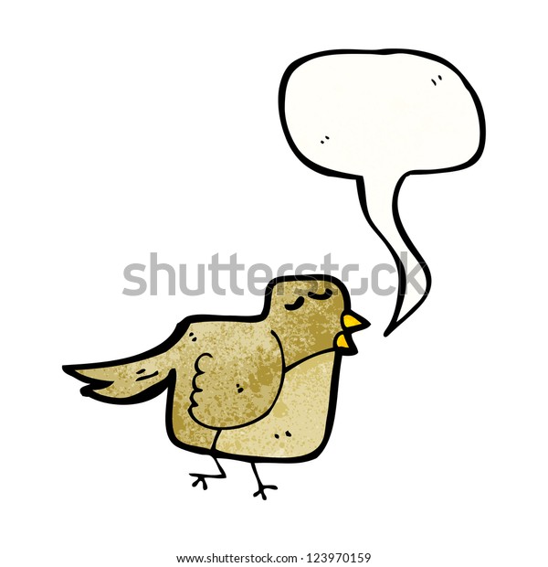 Cartoon Bird Tweeting Stock Vector (Royalty Free) 123970159 | Shutterstock