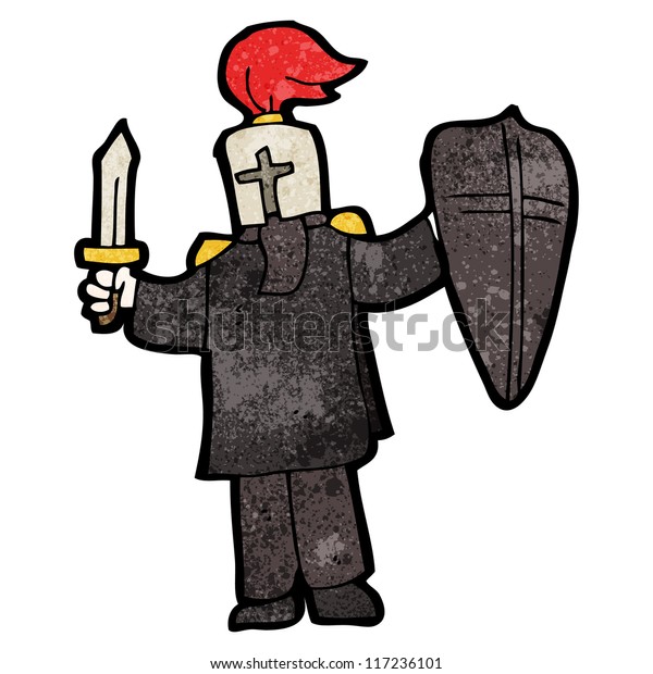 Cartoon Black Knight Stock Vector (Royalty Free) 117236101 | Shutterstock