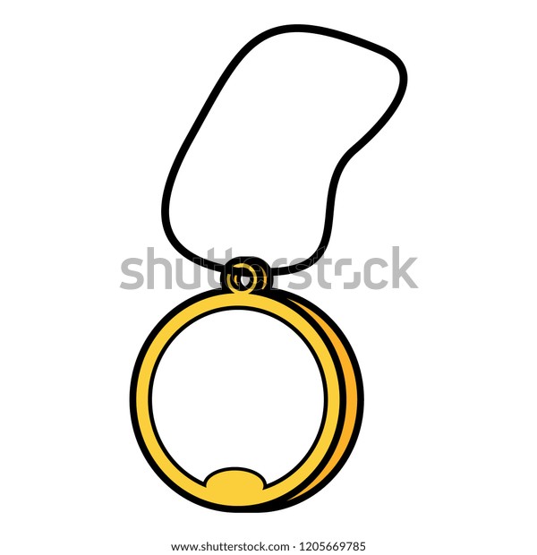 Cartoon Blank Pendant Stock Vector (Royalty Free) 1205669785 | Shutterstock
