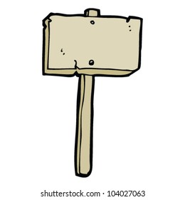 Cartoon Sign Post: เวกเตอร์สต็อก (ปลอดค่าลิขสิทธิ์) 117342238