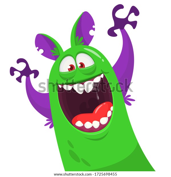 Cartoon Blob Monster Halloween Vector Illustration Stock Vector ...