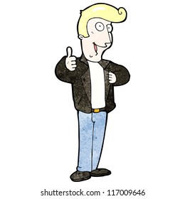 Cartoon Blond 1950s Guy Stock Vector (Royalty Free) 117009646 ...
