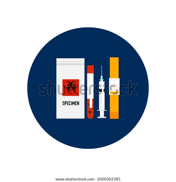 Cartoon Blood Specimen Laboratory Analysis Stock Vector (Royalty Free ...