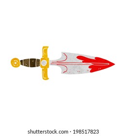 Cartoon Bloody Dagger Stock Vector (Royalty Free) 209879830 | Shutterstock