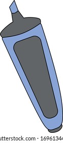 Cartoon Blue Marker School Marker Stock Vector (Royalty Free ...