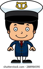 Cartoon Boat Captain Boy Smiling Stock Vector (Royalty Free) 288984590 ...