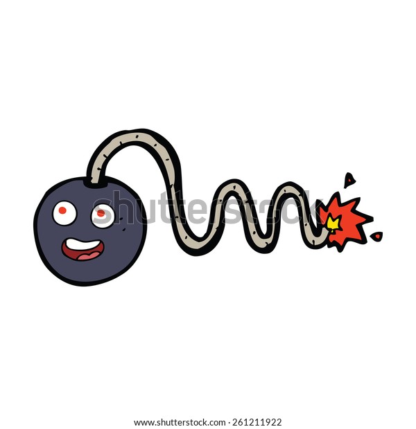 Cartoon Bomb Face Stock Vector (Royalty Free) 261211922 | Shutterstock