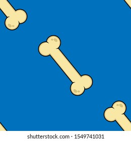 Cartoon Bones Patterncartoon Bones Isolated On Stock Vector (Royalty ...