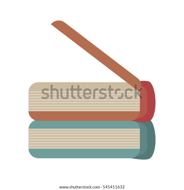Cartoon Books Library Learn School Vector Stock Vector (Royalty Free ...