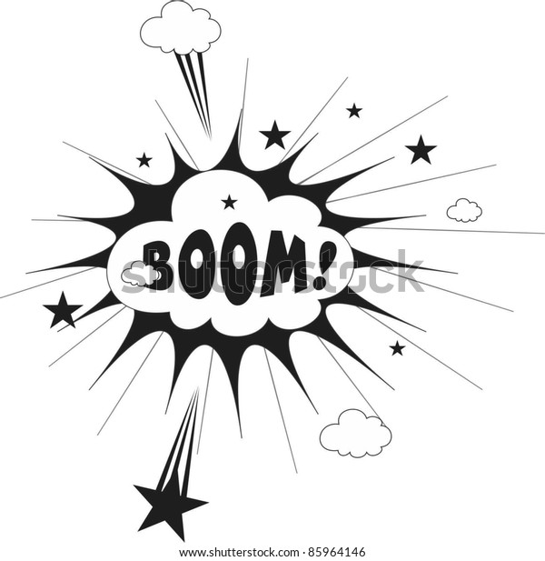 Cartoon Boom Stock Vector (Royalty Free) 85964146