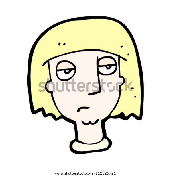 Cartoon Bored Person Stock Vector (Royalty Free) 112525721 | Shutterstock