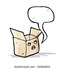 Empty Box Cartoon Character Stock Vector (Royalty Free) 90612136