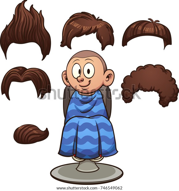 Cartoon Boy Different Haircuts Vector Clip: Vector có sẵn (miễn phí bản ...